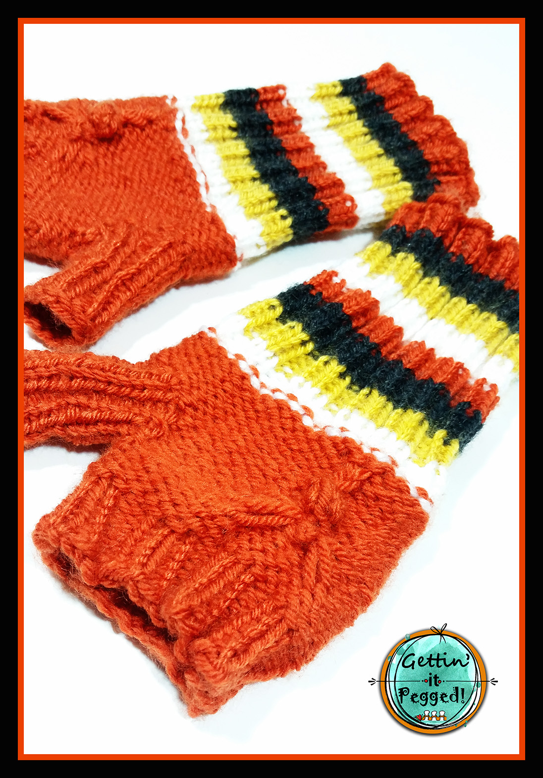 Spooky Spider Mitts! | Gettin' It Pegged…Loom Knitter's Clique